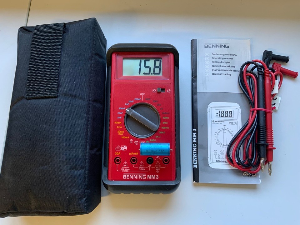 Benning mm3 Hand Multimeter digital Gebraucht wie neu 2000 Counts Cat ...