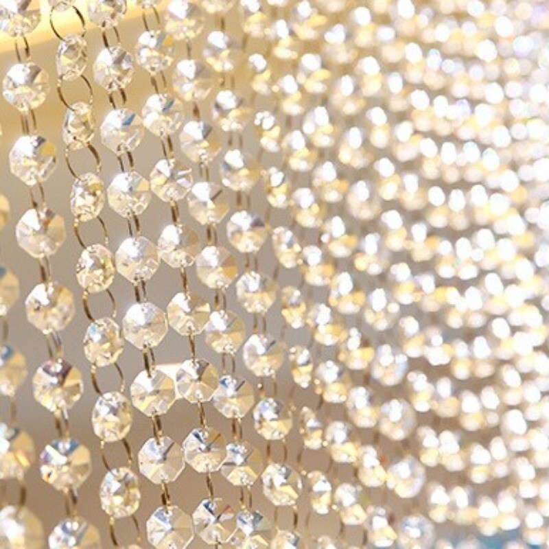 15 Strings Angel Crystal Glass Bead Curtain Glitter Porch Hanging ...