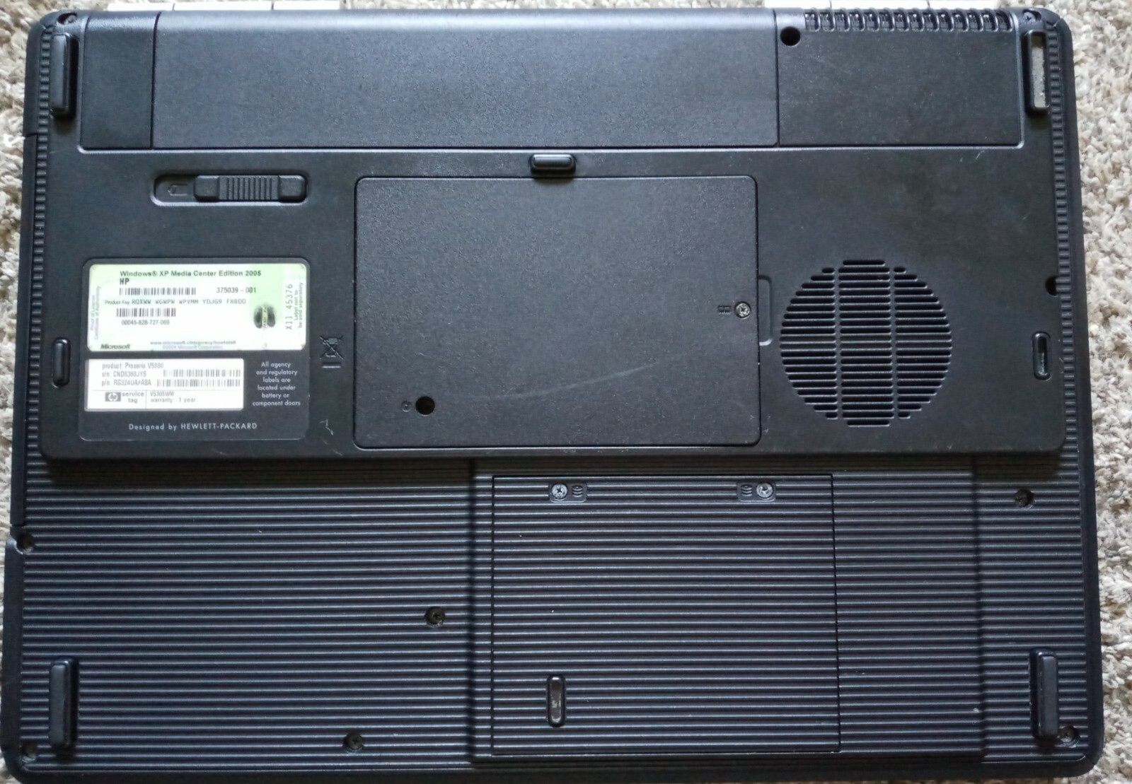 Compaq Presario V5000 Laptop Computer Used Not Checked Parts Repair 15 ...