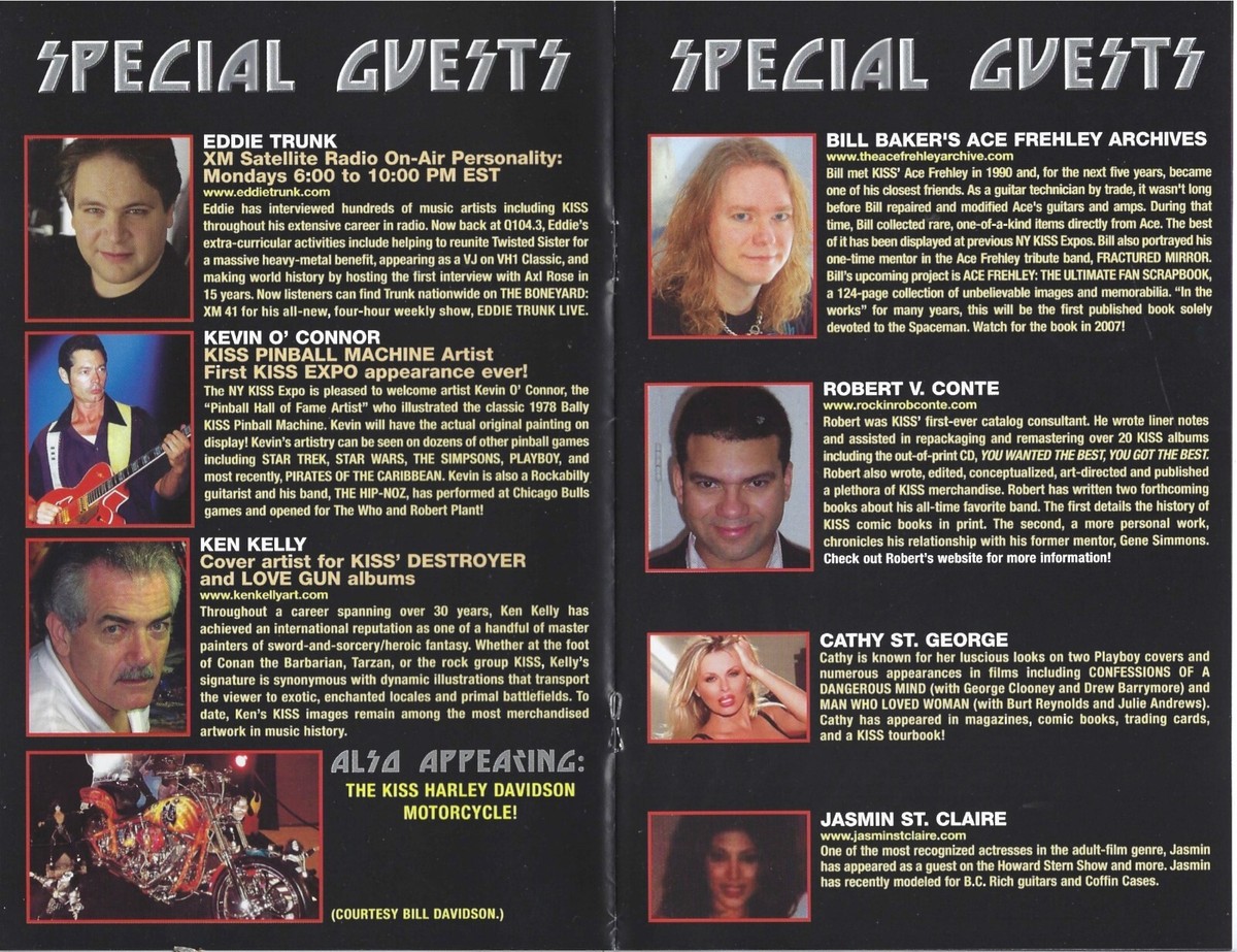 New York Kiss Expo Packet Picks Ticket Booklet