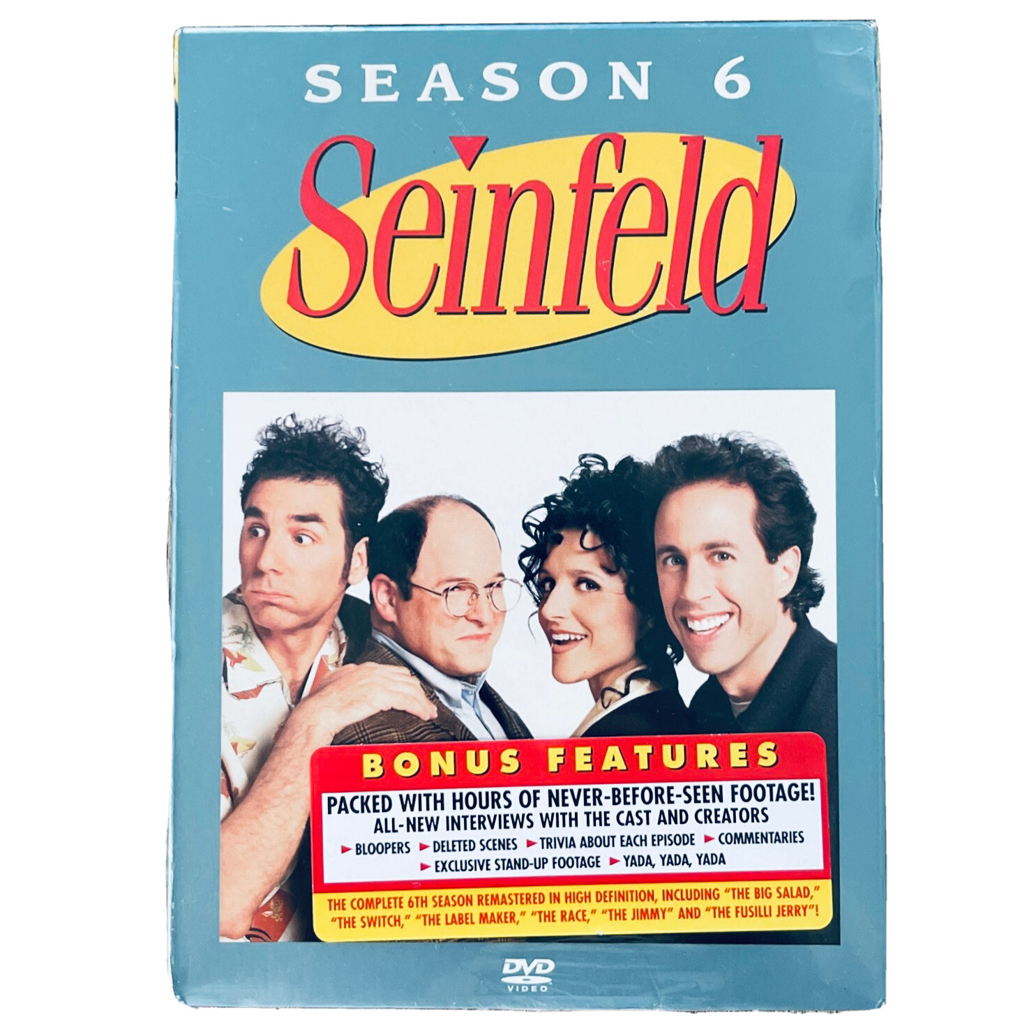 NEW Seinfeld DVD Box Set Season 6 Complete 4-Discs Never Seen Footage ...