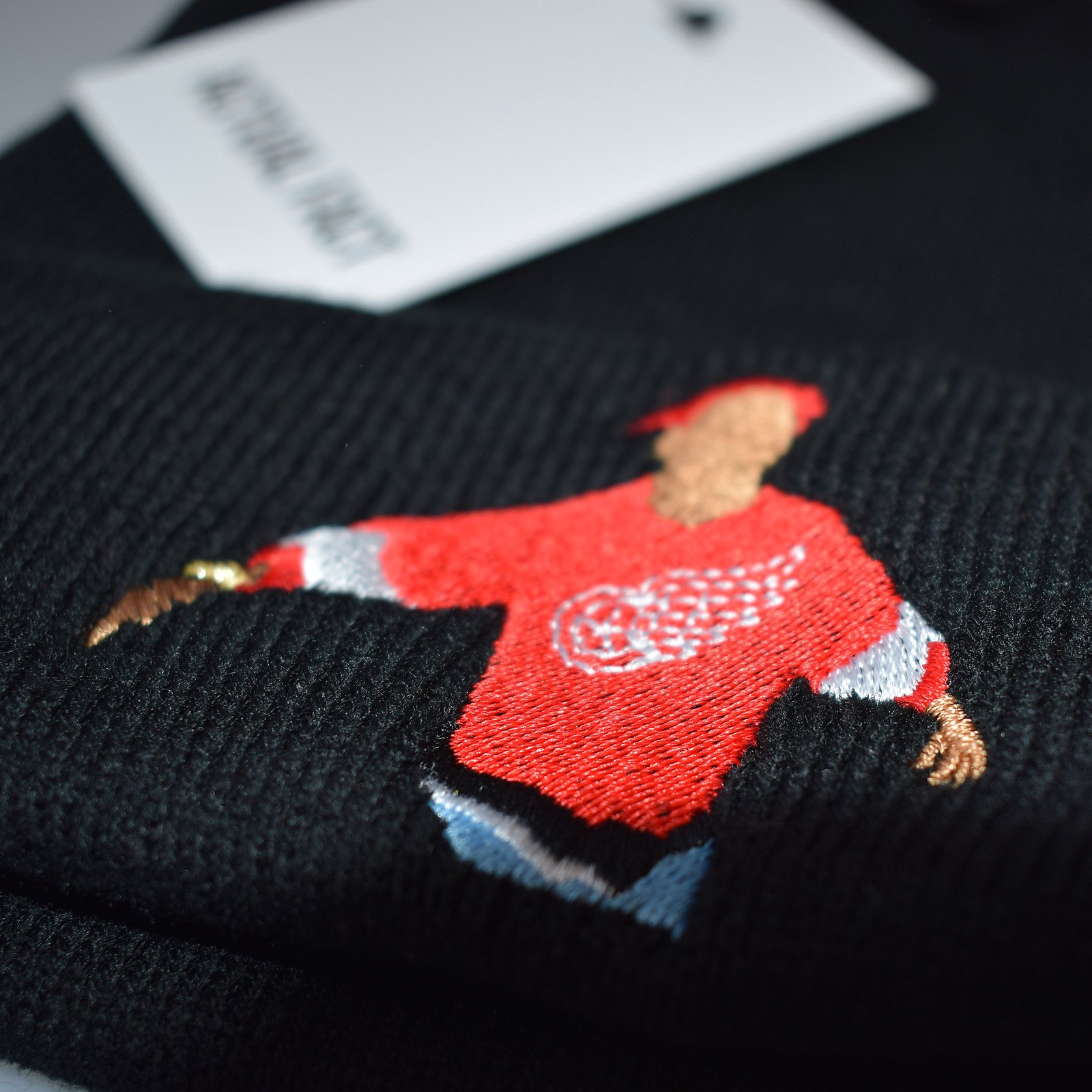 Actual Fact Tupac Black Beanie Winter 2Pac Roll Up Wooly Beanie Hat ...