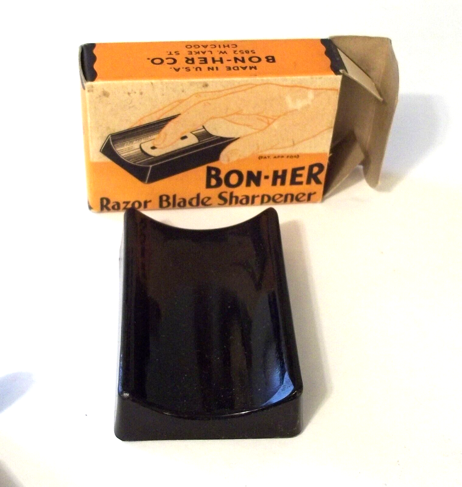 Vintage Gillette Safety Razor SAFETY RAZOR SHARPENER NOS BON-HER IN ...