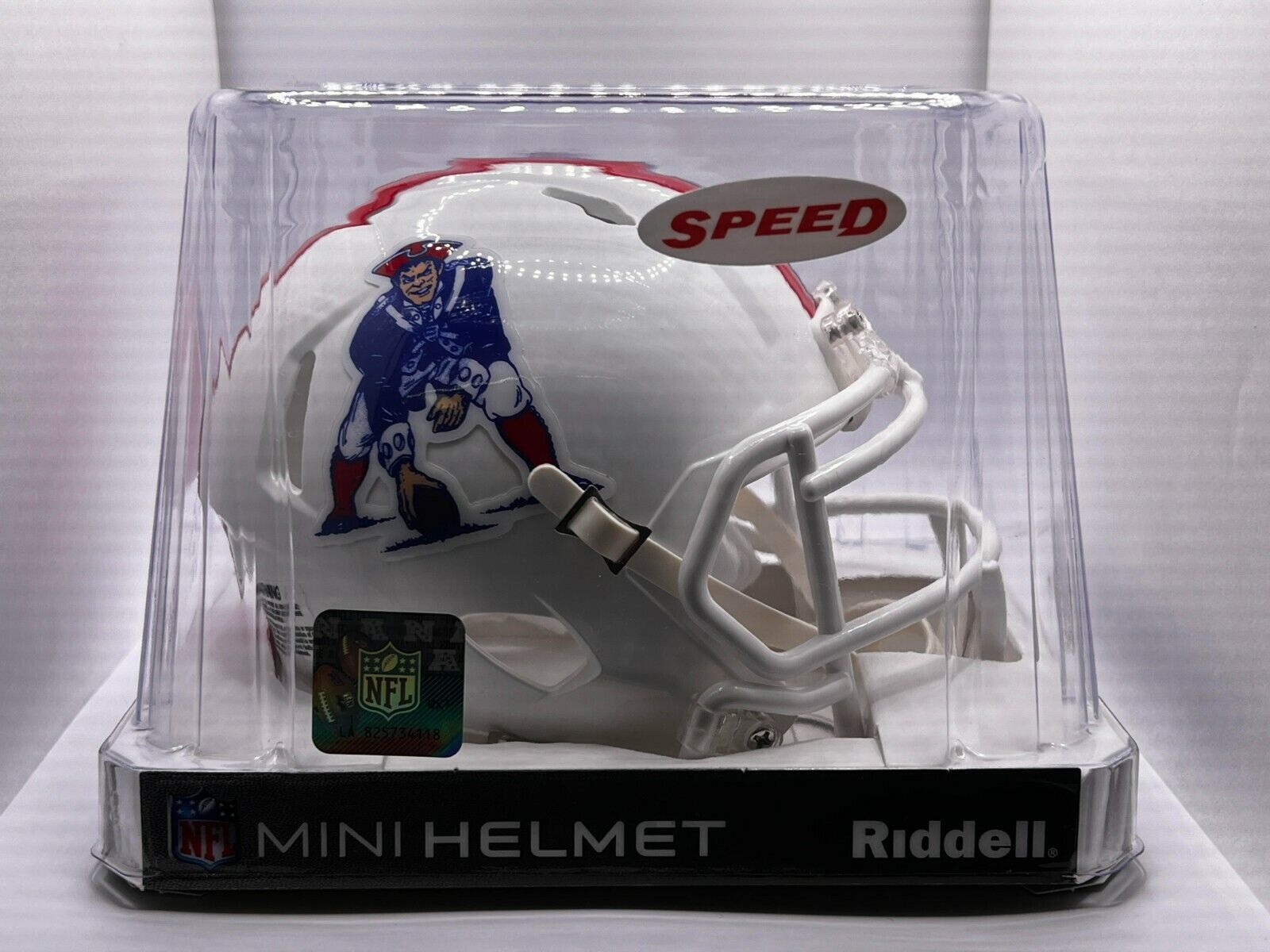 New England Patriots 1982-1989 82-89 Riddell Throwback Speed Mini ...