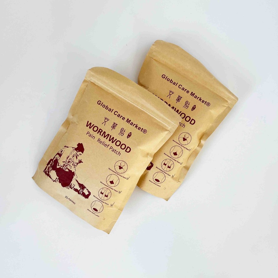 Wormwood Knee and Back Pain Relief Patches - Natural Wormwood TCM Patch ...
