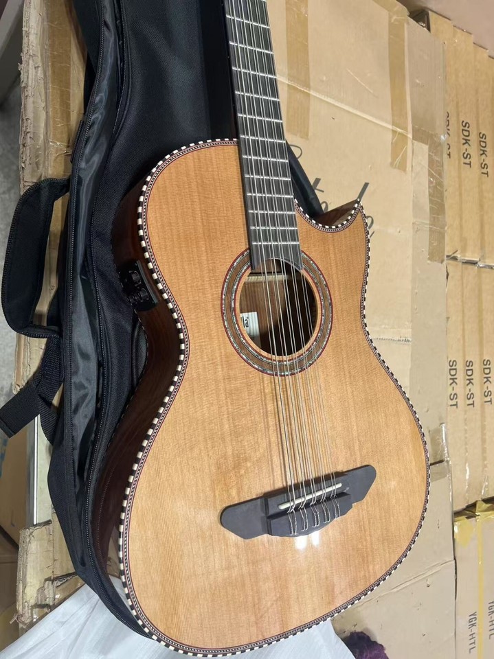 10 String Electric Acoustic Bajo Quinto Solid Cedar Top ( Used Item ...