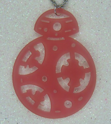 Robot acrylic pendant Star Wars inspired BB8 Pink | eBay Australia
