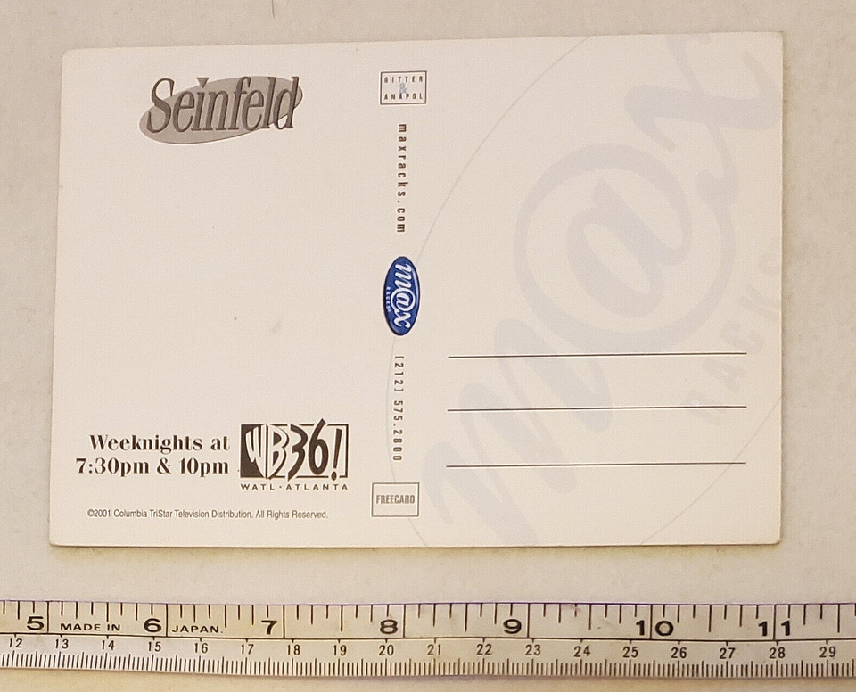 Seinfeld Advertising Oversize Max Racks Postcard | eBay