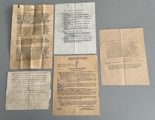 Vintage WWII Documents - US Navy - Press Documents - Equator Document ...