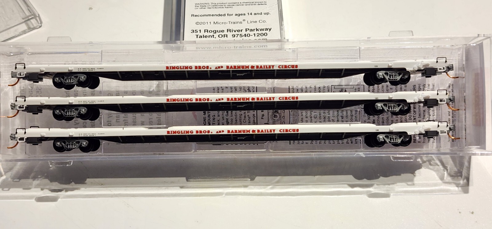 Micro Trains N Scale 89' TOFC Flat Car Ringling Bros. And Barnum ...