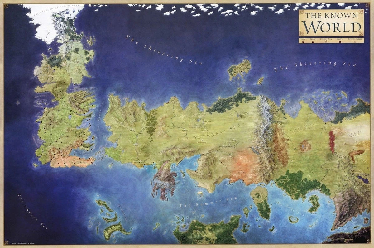 Game Of Thrones Seven Kingdoms Map