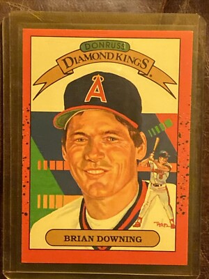 1990 Donruss Brian Downing Diamond Kings #4 RARE “1989 Error on back ...