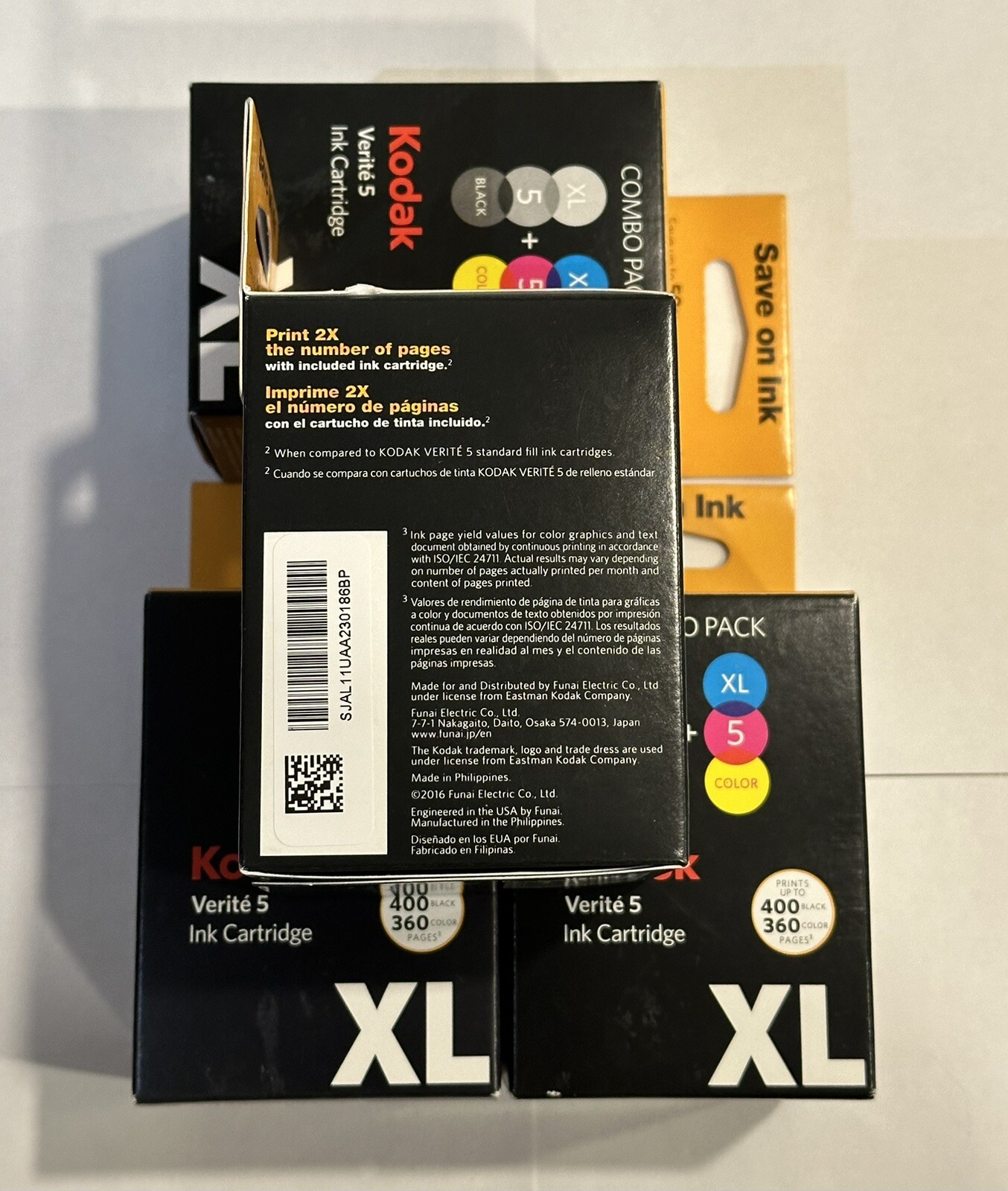 Kodak Verite 5 XL Combo Pack Ink Cartridge Black & Color New Sealed | eBay