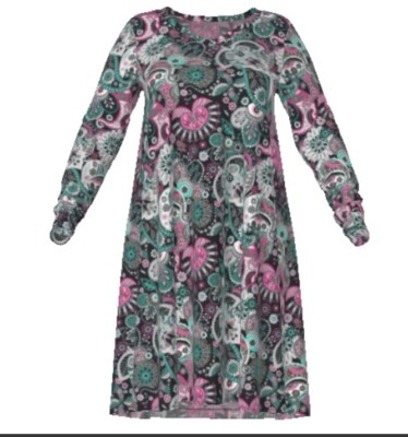 NWT LuLaRoe Medium Emily Dress - As Pictured | eBay