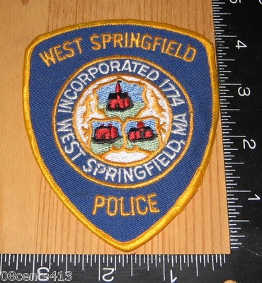West Springfield Massachusetts Incorporated 1774 Police Department ...