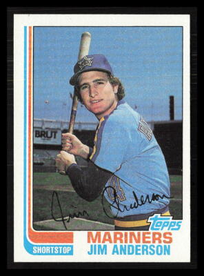 Jim Anderson 1982 Topps #497 Seattle Mariners | eBay