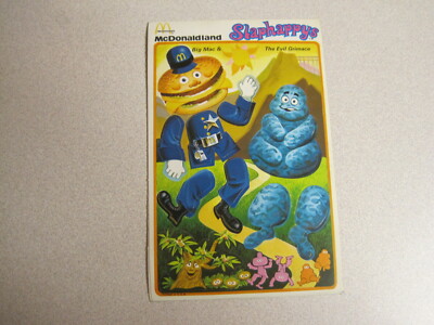 McDonalds 1971 Evil Grimace with FOUR Arms & Big Mac Slaphappy - New ...