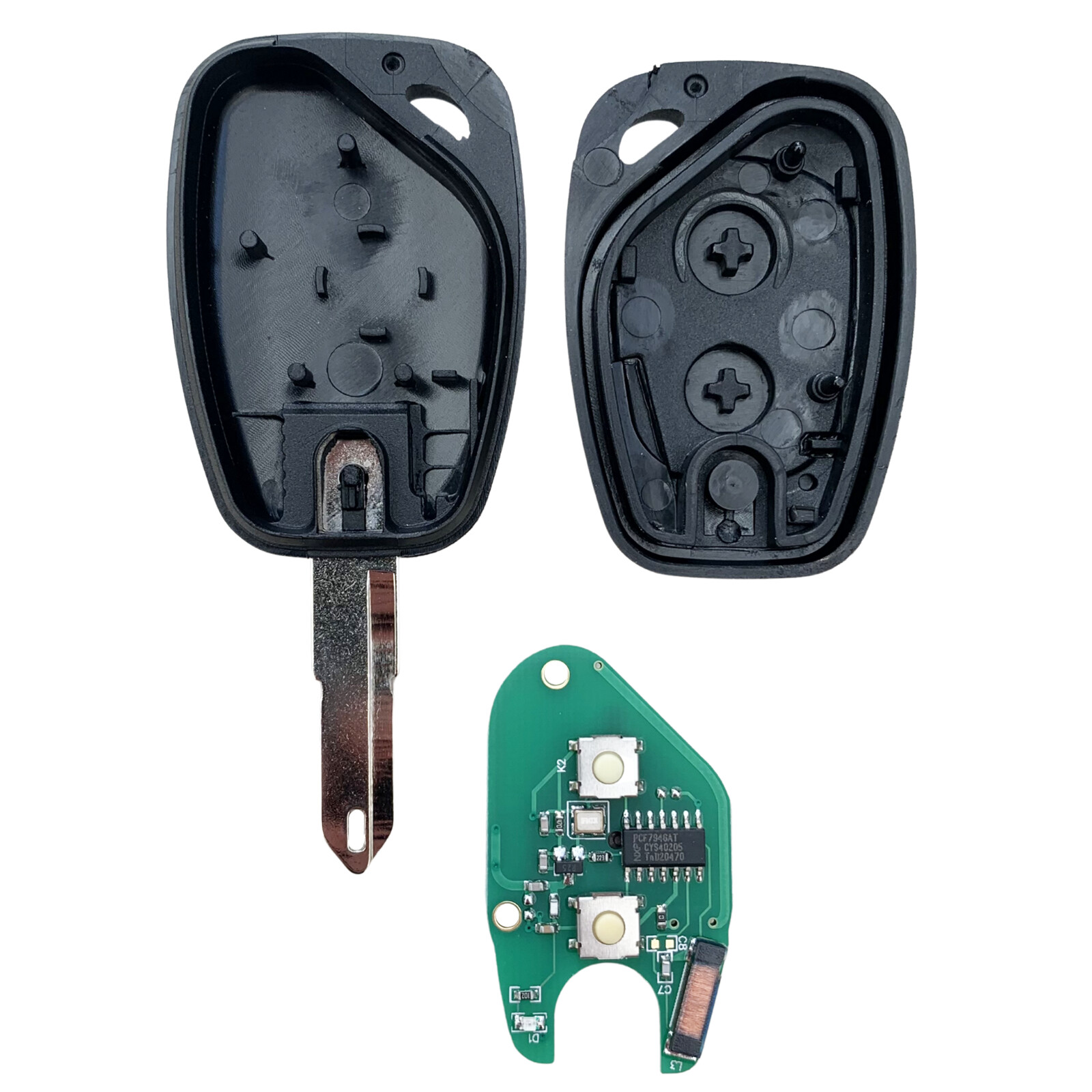 Vauxhall Vivaro Renault Trafic Master Kangoo 2 Button 433Mhz Remote Van ...