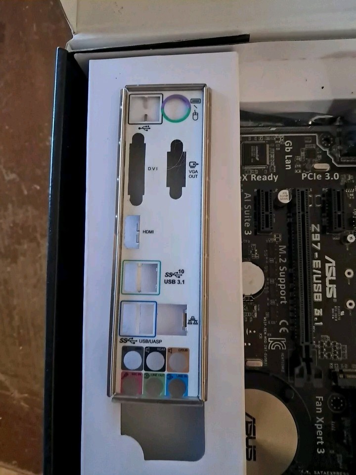 ASUS Motherboard Z97-E/USB 3.1 In Box Tested Works With IO Plate | eBay