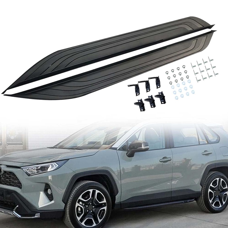 2PCS Running Boards Fits for Toyota RAV4 RAV-4 2019-2025 Side Step Nerf ...