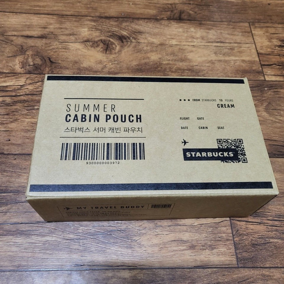 Starbucks Korea 2022 Summer TRAVEL CABIN POUCH Hard Case Organizing ...