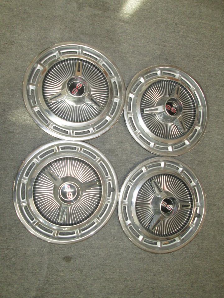 Vintage Chevy Impala SS Hubcaps 1960's, Set of 4, GUC | eBay