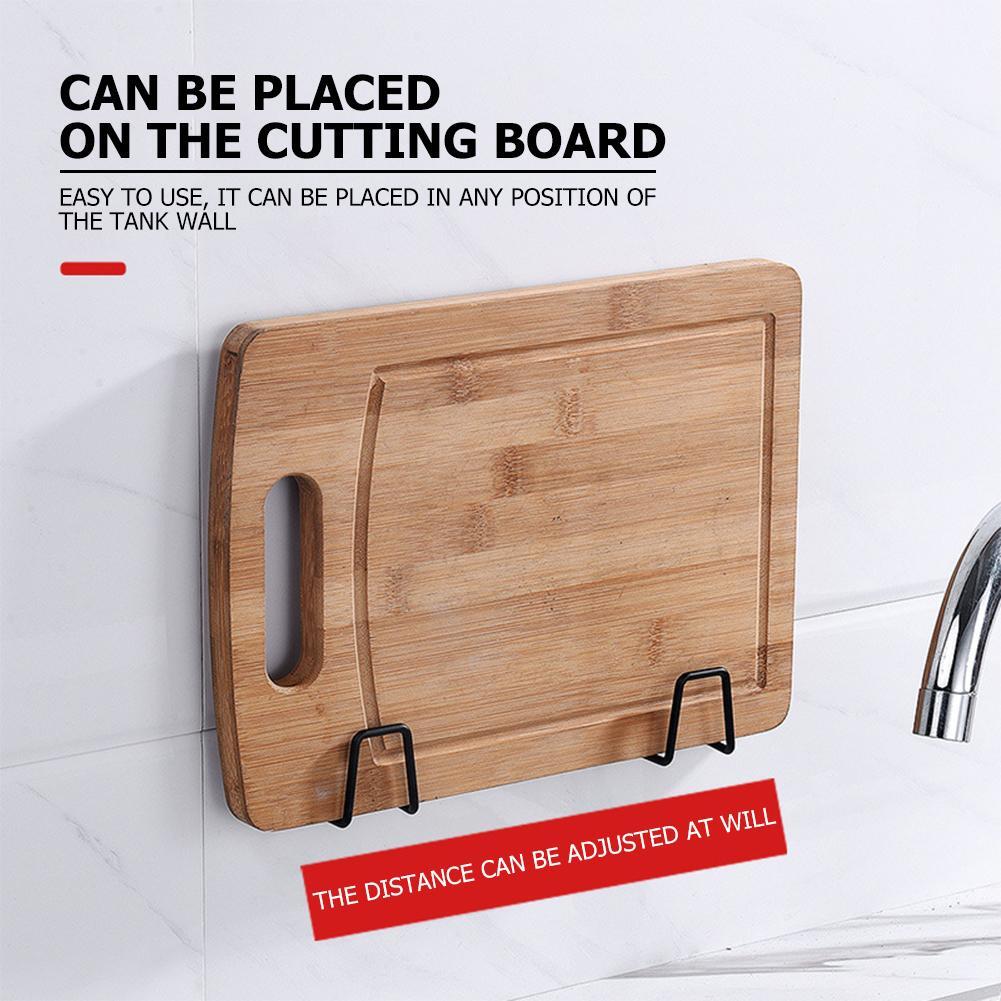 Bathroom Sponge Storage Wall Rack Sink Rack Self-adhesive Shelf (Black ...