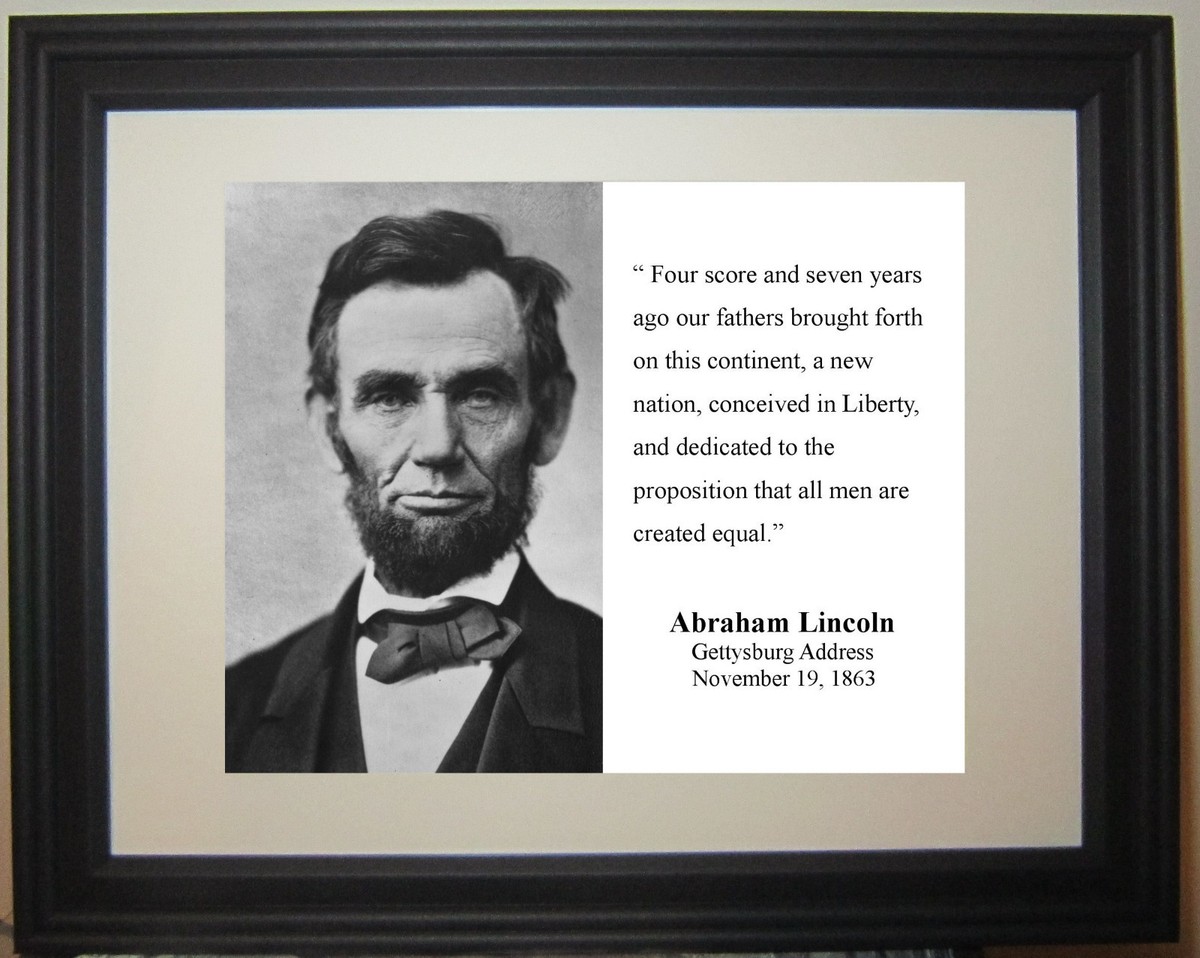 Gettysburg Address 1863 Abraham Lincoln Lincoln And The Gettysburg
