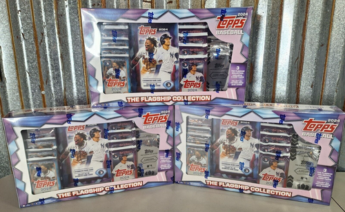 3 boxes 2024 Topps Baseball Flagship Collection Series 1 & 2 Costco ...