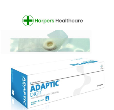 Adaptic Digit Non Adhering Finger Dressing LARGE 2.8cm x2 single ...