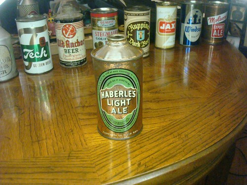 RARE HABERLES LIGHT ALE CONE TOP BEER CAN IRTP HABERLY CONGRESS ...