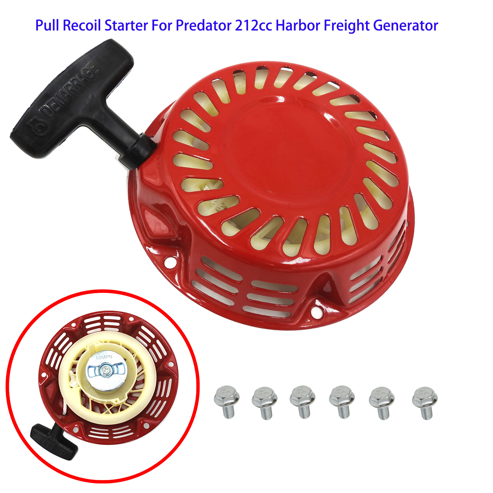 Pull Recoil Starter For Predator 212 Engine BT200X CT200U KT196 Mini ...