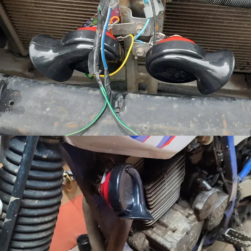 Super Loud Sound Car Horns, 12V High Low Tone Trucks Boat Train 1pcs | eBay