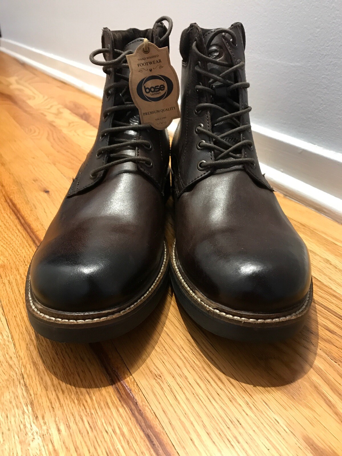 Base London Men's Roebuck Boot Dress Shoe Brown Lewis Lace-Up Leather ...