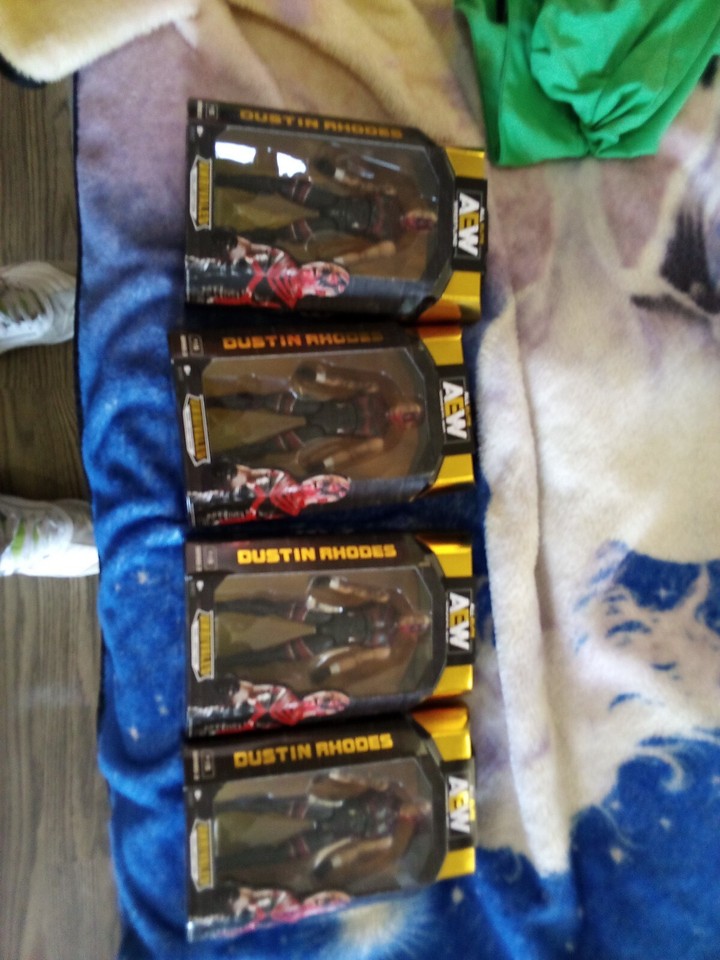 4 Jazwares AEW Unrivaled Series 2 Dustin Rhodes Action Figure #15 NIB ...