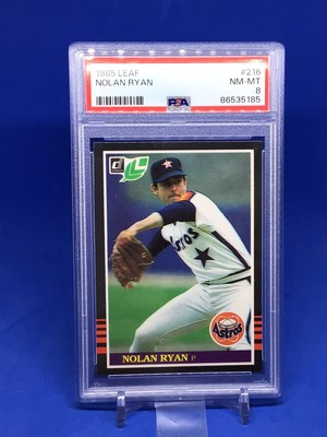 1985 Donruss Leaf Nolan Ryan #216 PSA 8 Houston Astros | eBay