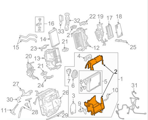 NEW AUDI A4 B8 EVAPORATOR CORE CASE RHD 8K2820024A 2014OEM NO DUTY TO ...
