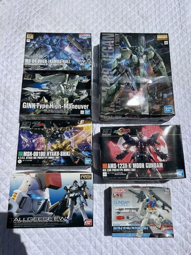 Lot Of 7 1/144 Bandai HG IBO Gundam Mobile Suit Model Kits Jegan Bugu ...
