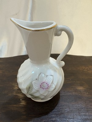 Vintage Miniature Hand Painted Porcelain Pitcher Gold Rim Made Japan | eBay