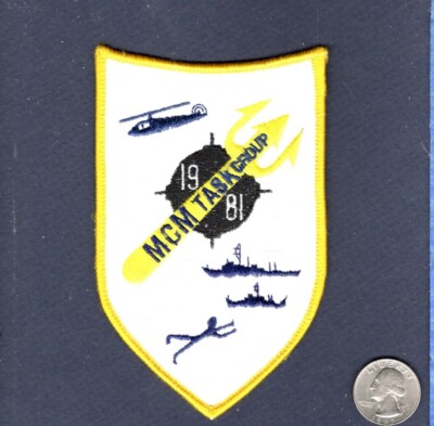 Original MCM Mine Counter Measures TASK GROUP 1981 US Navy Patch | eBay