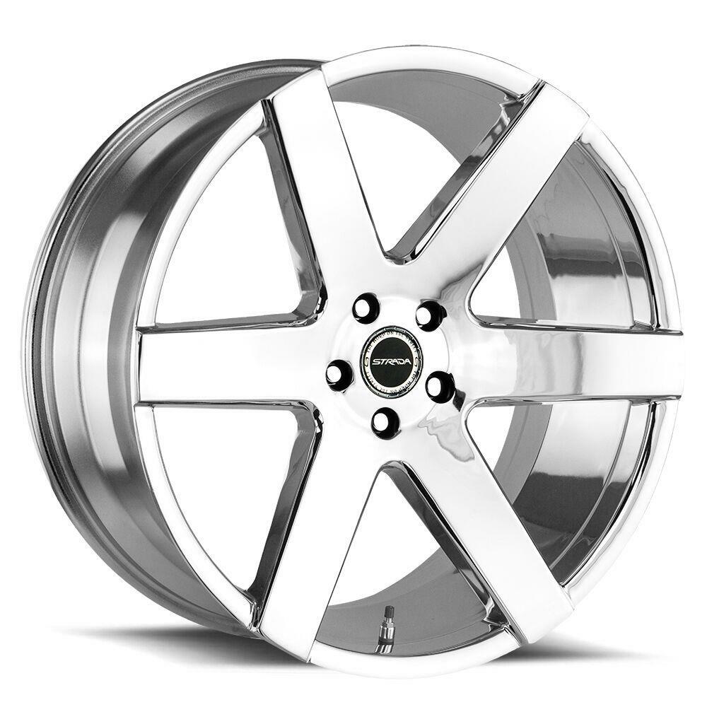 20 inch 20x8.5 Strada CODA CHROME wheels rims 6x5.5 6x139.7 +30 | eBay
