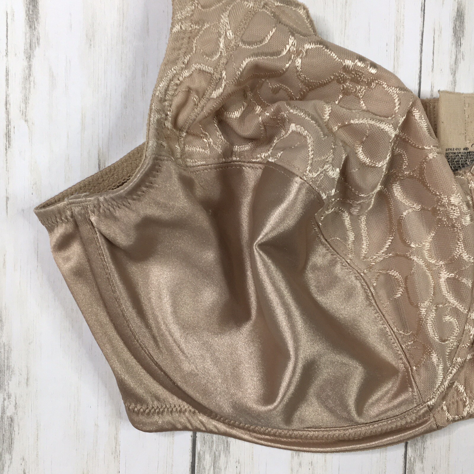 Playtex Secrets Signature Womens Size 44DD Nude Support Lace Bra | eBay