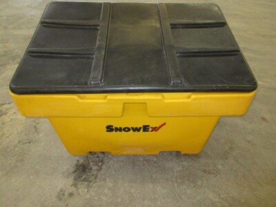 SNOW EX SALT STORAGE, CONTAINER OUTSIDE DIMENSIONS: 46" L X 34" H X 32 ...