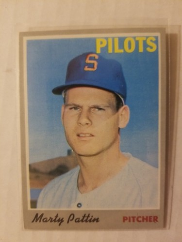 1970 Topps Baseball Card - #31 Marty Pattin - Seattle Pilots - Vg+-Ex ...