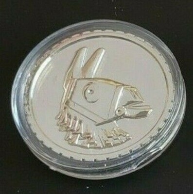 FORTNITE Loot Llama V-Bucks Coin Silver Version Capsule Case Limited ...