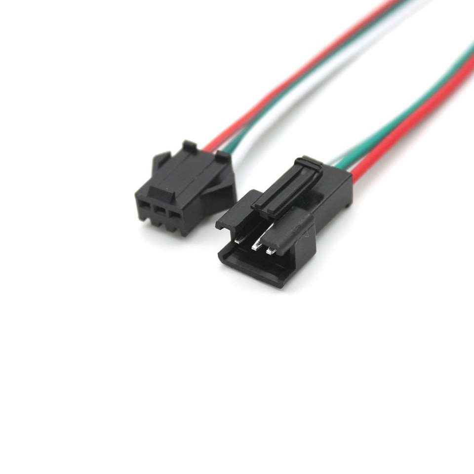 3 Pin Led Male Female Plug LED Connector Cable For WS2812B WS2811 | eBay