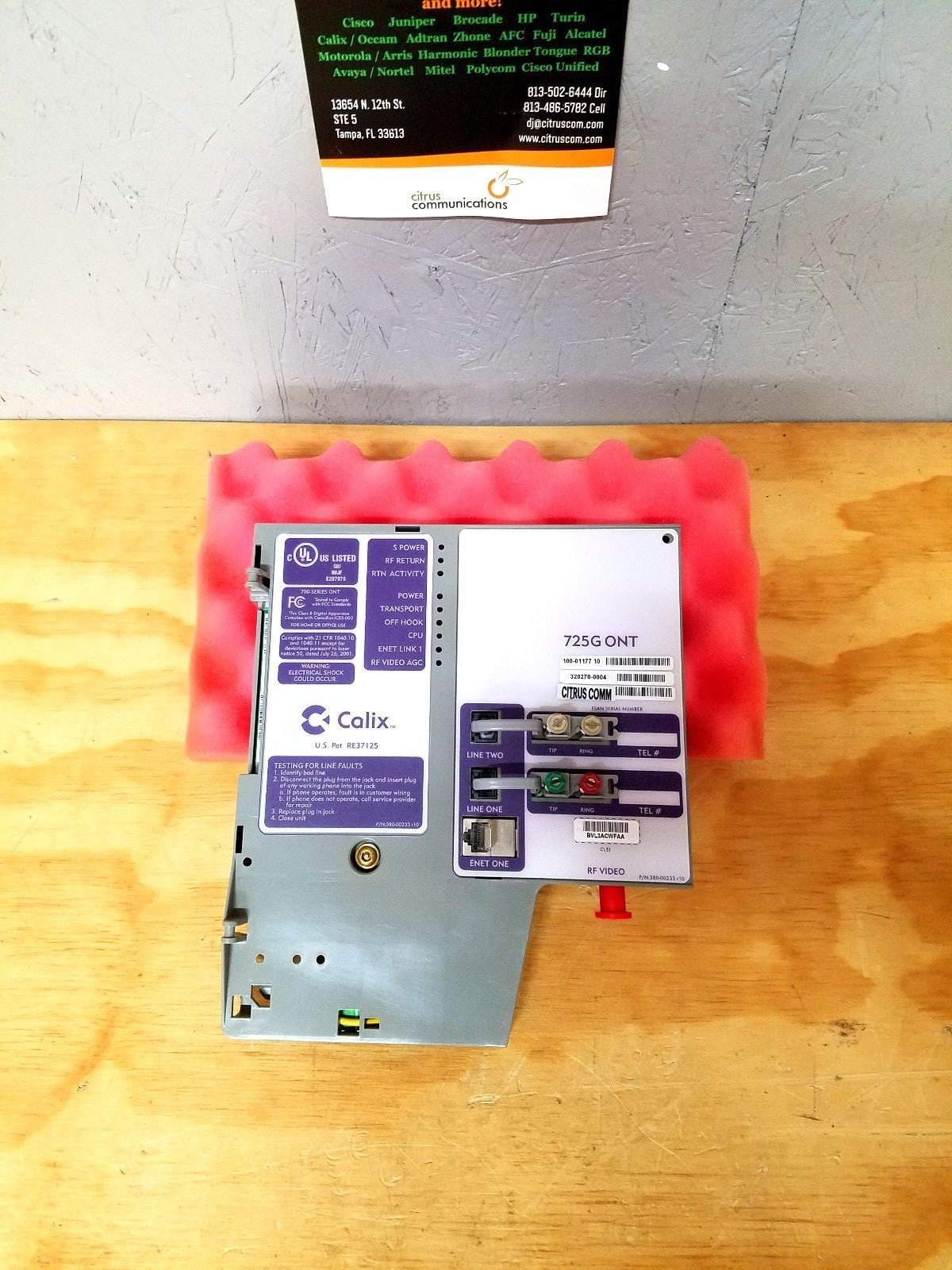 Calix 100-01177 725G ONT, Tested Refurb | eBay