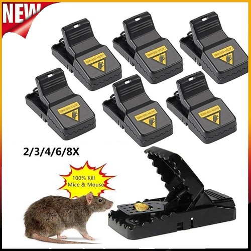 Plastic Mouse Traps Reusable Mice Rat Trap Snare Catcher Rodent Indoor ...