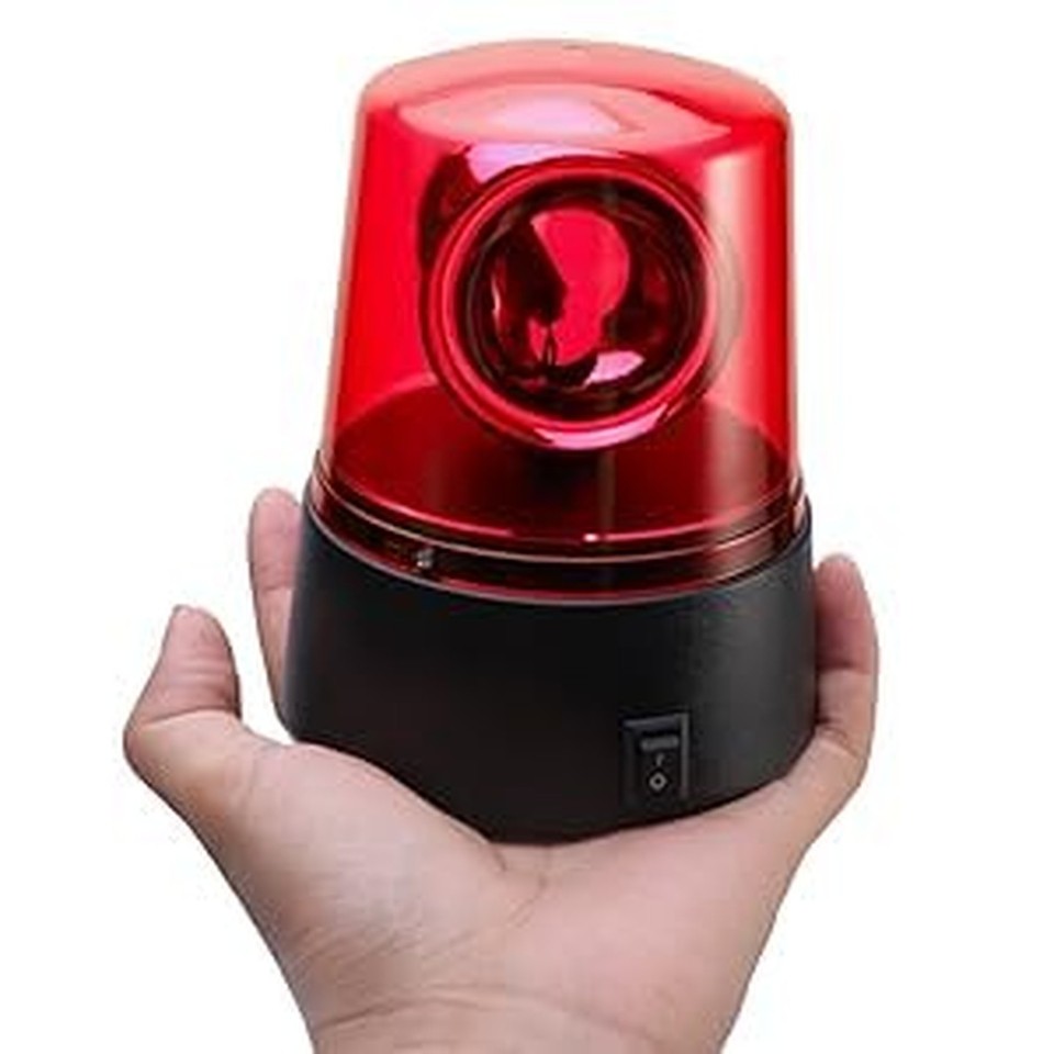 3inch Rotating Red Flashing Beacon Party Lamp DJ Strobe Light Disco ...