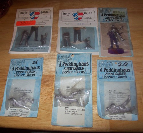 54mm 1/32 METAL 6 PEDDINGHAUS HECKER GOROS GERMAN WW2 U-BOAT SUBMARINE ...